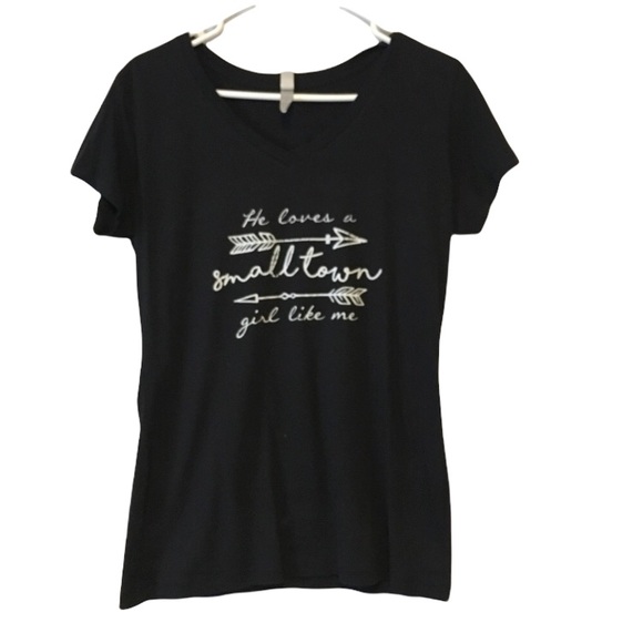 Next Level Apparel | Tops | Dustin Lynch Small Town Girl Shirt Smmed ...